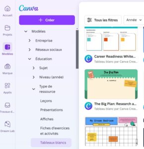 Utiliser le tableau blanc de Canva en classe - Pédagonumérique